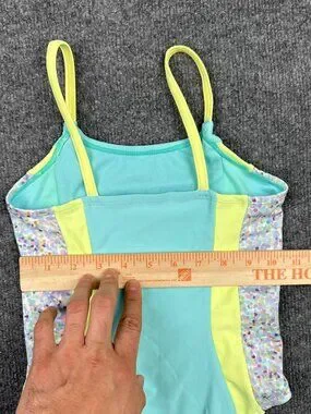 Swim | Eddie Bauer Girls Onepiece Swimsuit Tealneon Yellow Size 7 Nwd ...